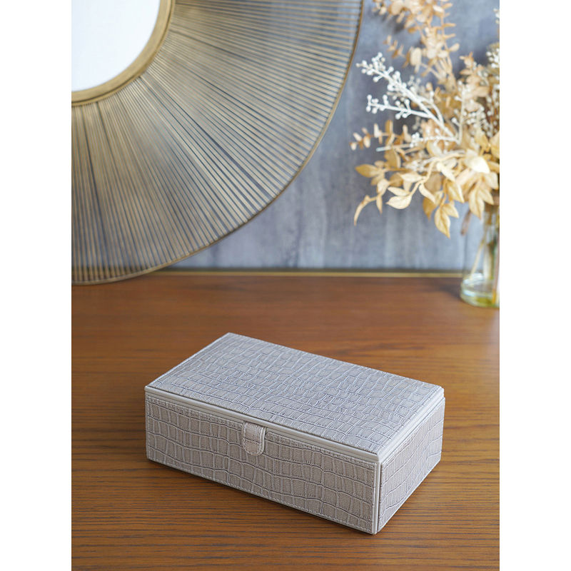 Buy Pure Home + Living Small Grey Boris Lid Box Online