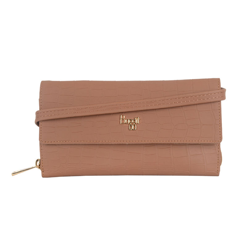 Buy Baggit Lj Soph Tan Wallet (XL) Online