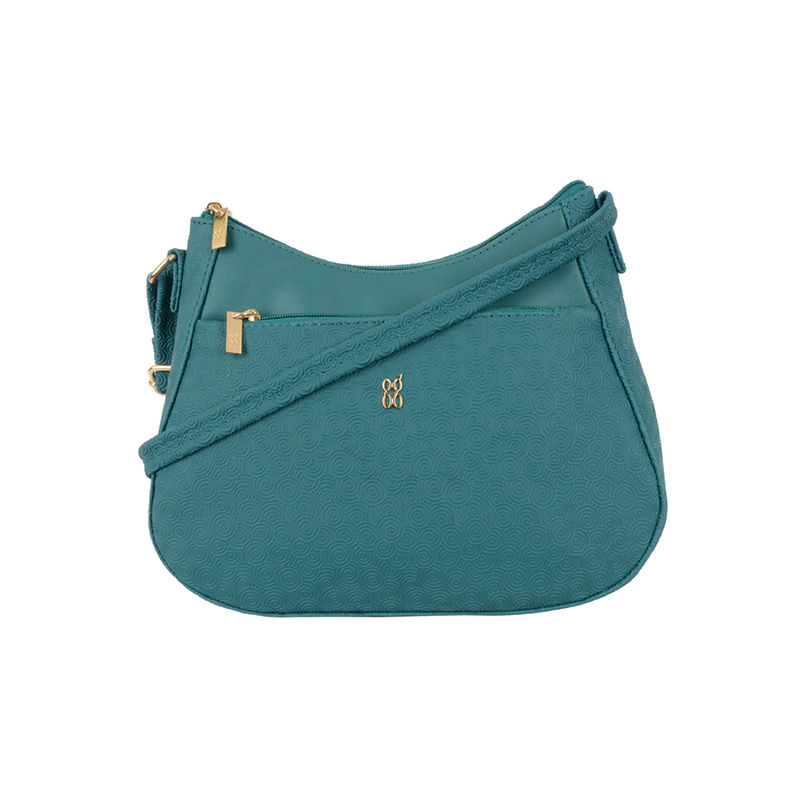 Buy Baggit Lxe Fantastop 3T5 Teal Sling and Cross Bag (M) Online