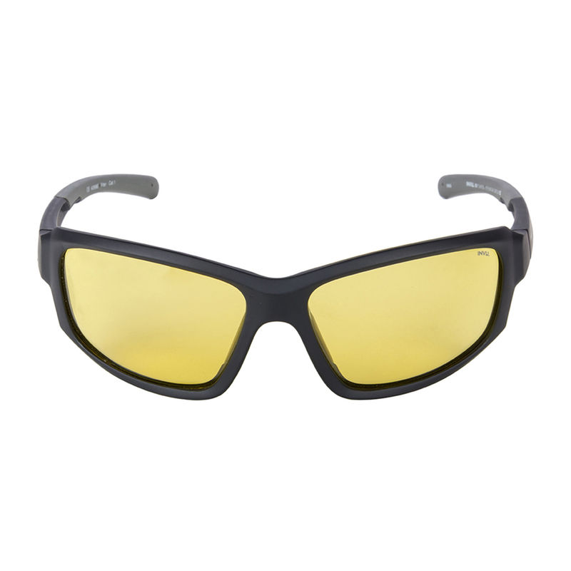Buy Invu Sunglasses Rectangular Sunglass With Yellow Lens For Men Online