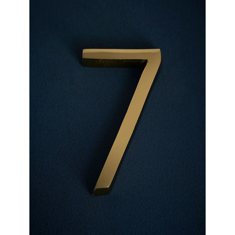 Buy DecorTwist House Numbers AURELE 7 Number Gold Online