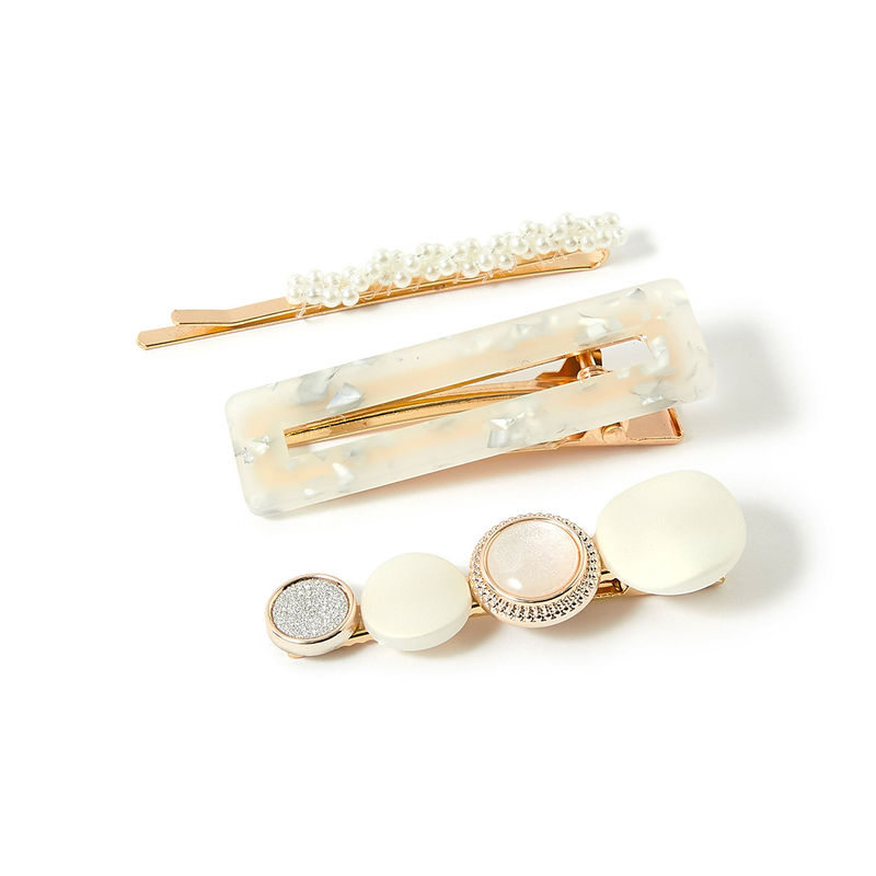 Buy Accessorize London Women's Mixed Pretty Statement Hair Clips Set of ...