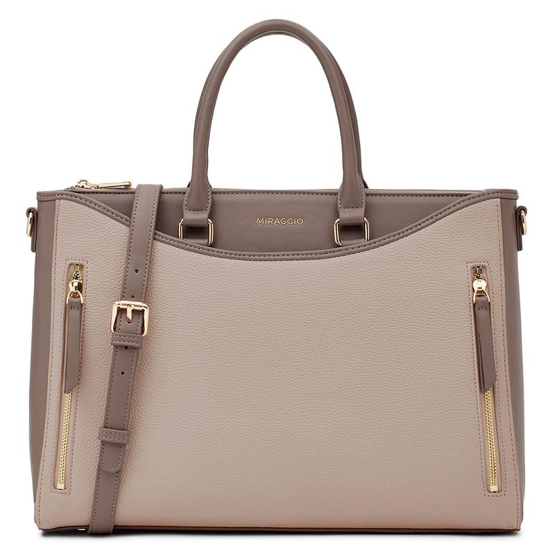 Buy MIRAGGIO Arden Laptop Bag Taupe (L) Online