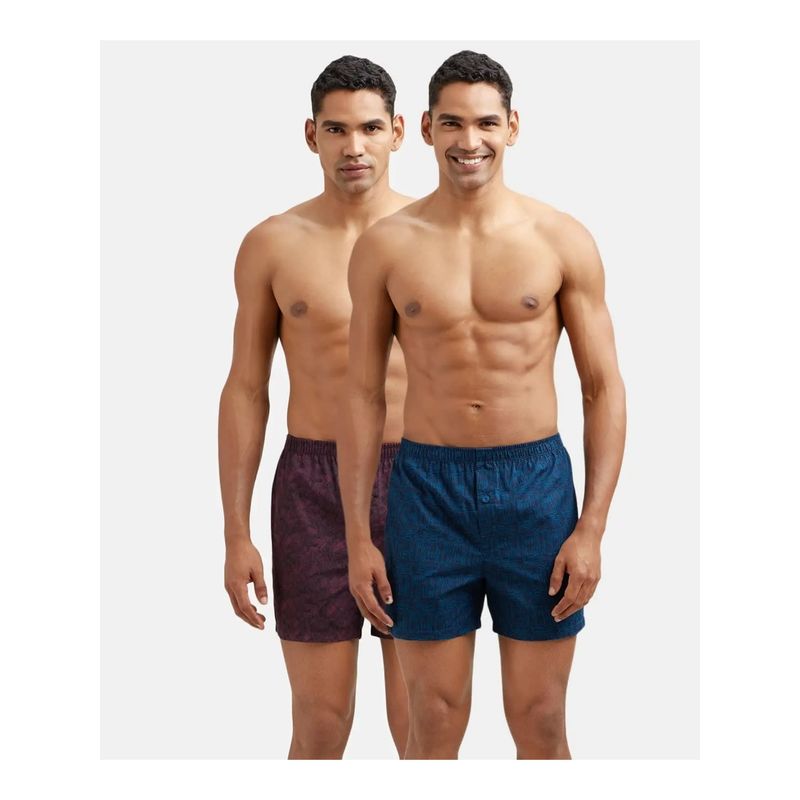 Buy Jockey 8222 Men Super Combed Cotton Inner Boxers - Mauve Wine ...