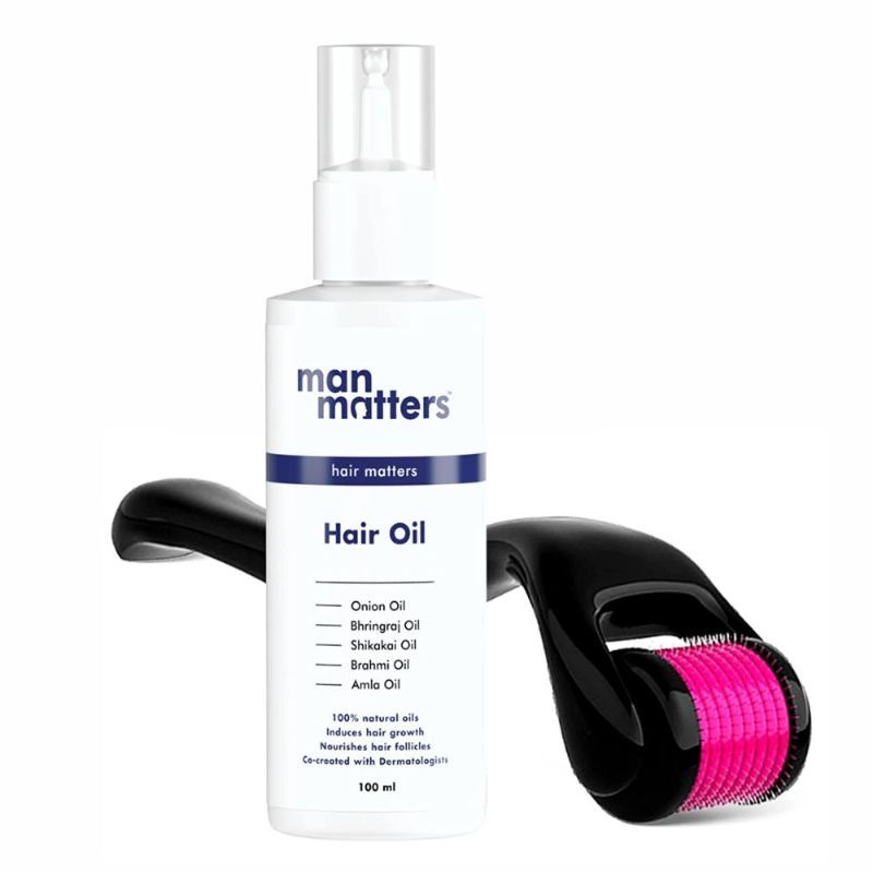 Buy Man Matters Hair Growth Oil And Derma Roller For Men Online