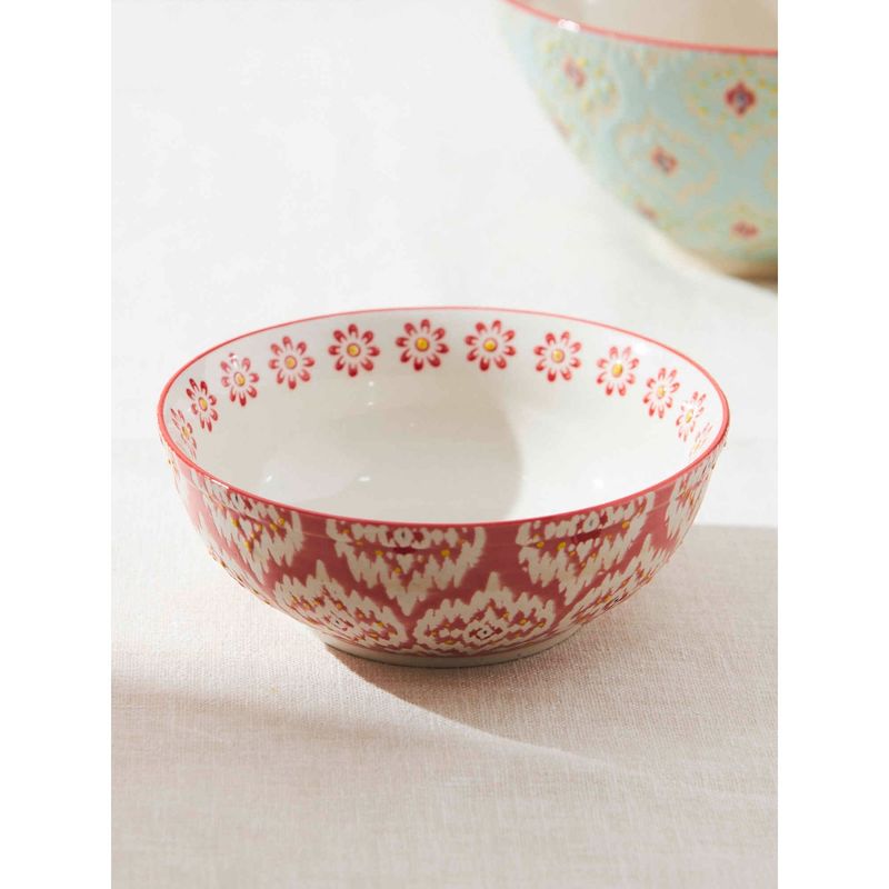 Buy Chumbak Ikat Fusion Dessert Bowl Red Online
