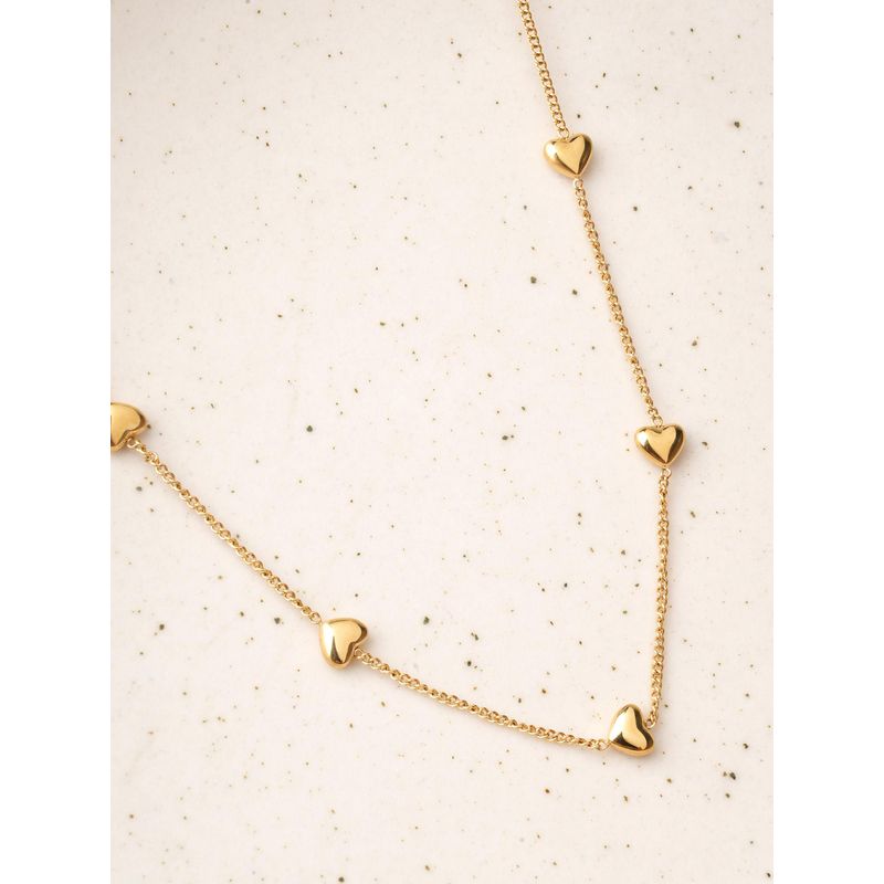 Buy Palmonas Golden Loop Charm Necklace for Women - Waterproof and Anti ...