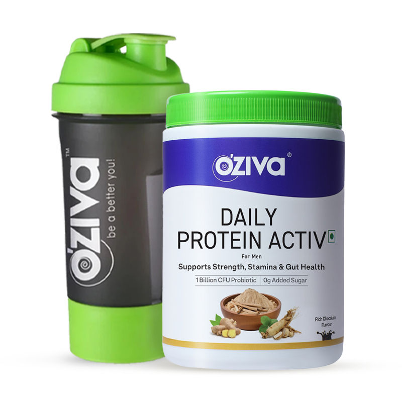 Buy Oziva Daily Protein Activ For Men With Clean Whey Protein For ...