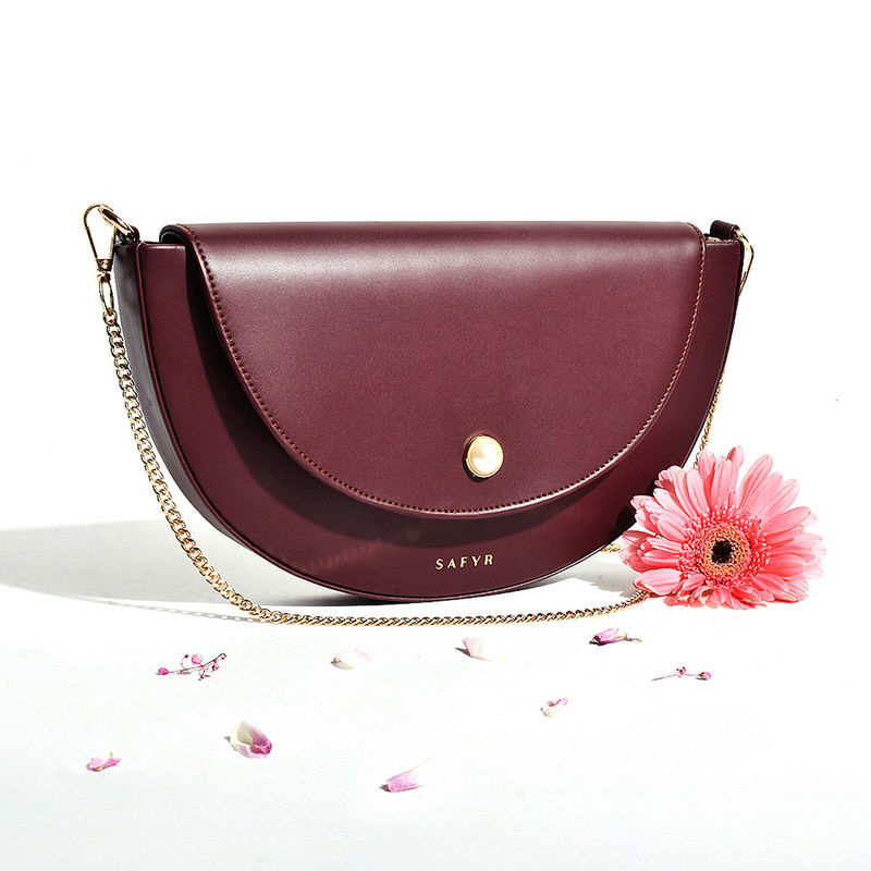 Safyr Pearl Burgundy Sling Bag: Buy Safyr Pearl Burgundy Sling Bag ...