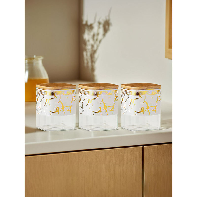Buy The Better Home Glass Containers For Kitchen with Lids, 400Ml (Pack ...