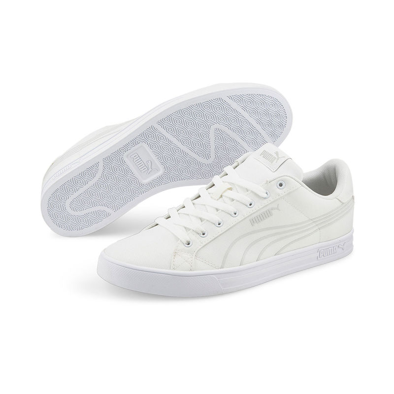 Buy Puma Smash Vulc V3 Lo Cv White Casual Sneakers Online
