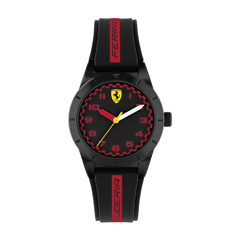 Scuderia Ferrari RED REV Quartz Black Round Dial Youth Watch - 0860017 ...