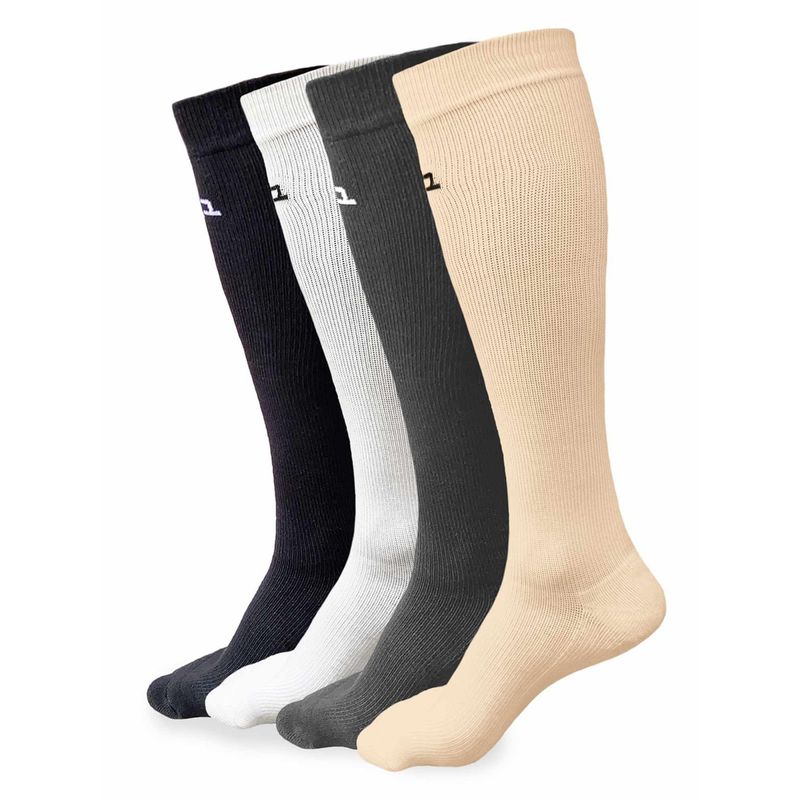 Buy Heelium Bamboo Compression Socks for Men & Women Beige, Black, Grey ...