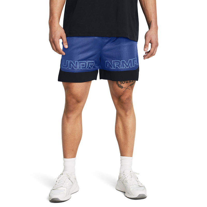 Buy Under Armour Icon Mesh Elev Blue Shorts Online