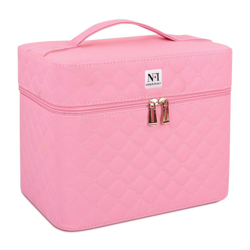 Buy NFI Essentials Pink Medium Makeup Cosmetic Box for Women Online