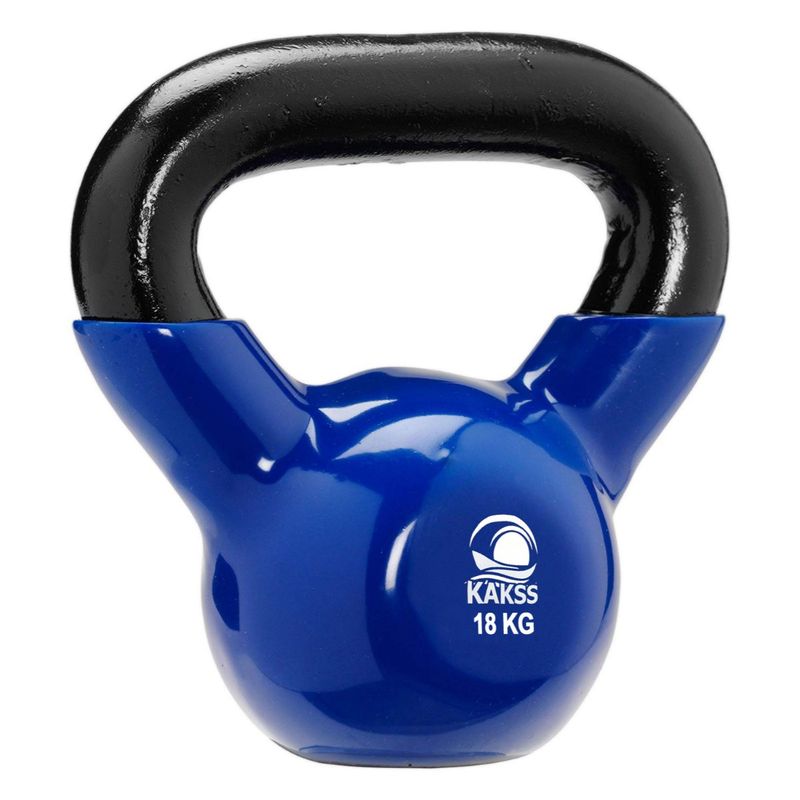 Buy KAKSS Vinyl Coating Kettle Bell - Blue (18kg) Online
