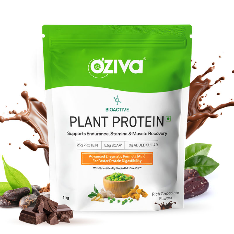 Buy Oziva Bioactive Plant Protein Powder for Better Muscle Recovery ...
