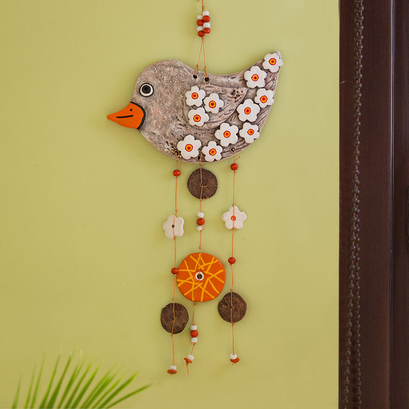 ExclusiveLane Chirping Songbird' Handmade Garden Decorative Wall ...