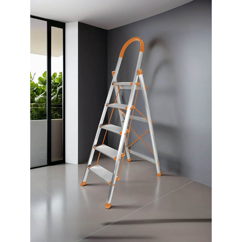 Buy UMAI Apex Series 5 Step Aluminum Ladder - Red Online