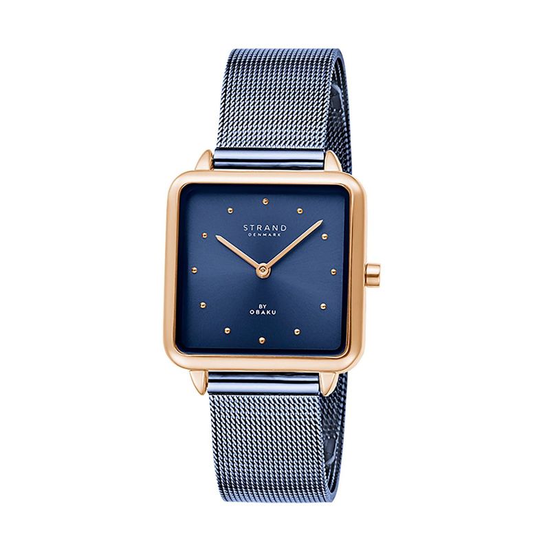 Buy Strand By Obaku Rim Ocean Blue Dial Quartz Watch For Women ...