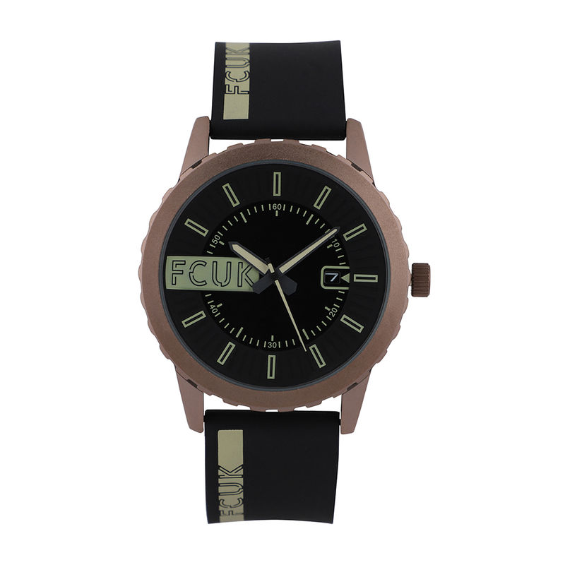 Buy FCUK Black Dial Analog Watches For Men - FK0009E Online