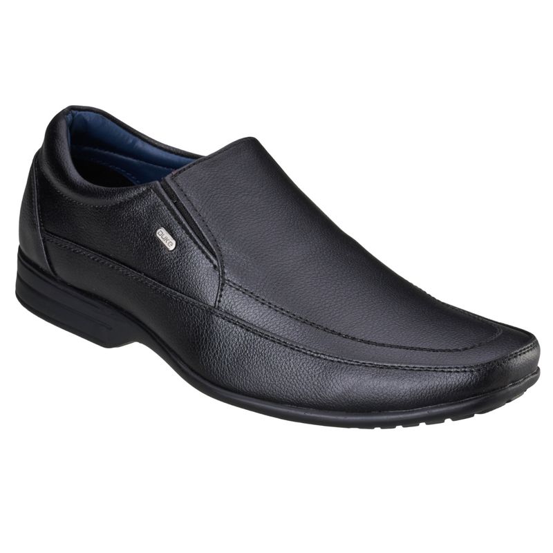 Buy Duke Solid/plain Black Formal Shoes Online