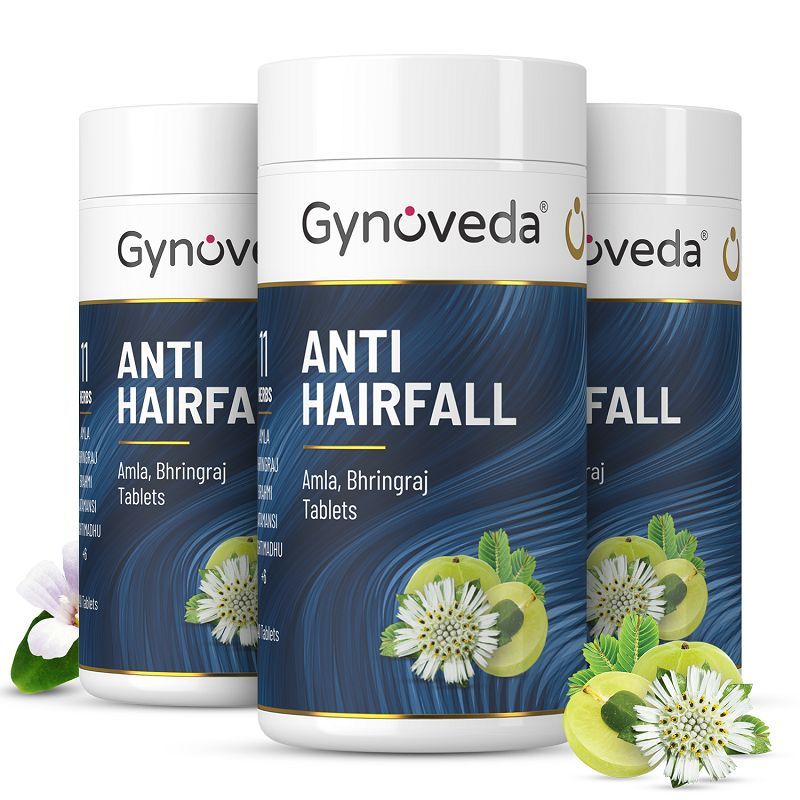 Buy Gynoveda Anti Hair Fall Ayurvedic Tablets (Pack Of 3) Online
