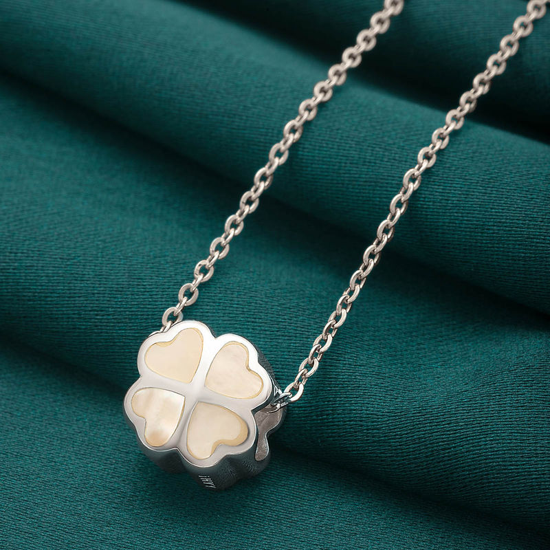 Buy SILBERRY 925 Sterling Silver Posh Pearl Pendant with Chain for ...