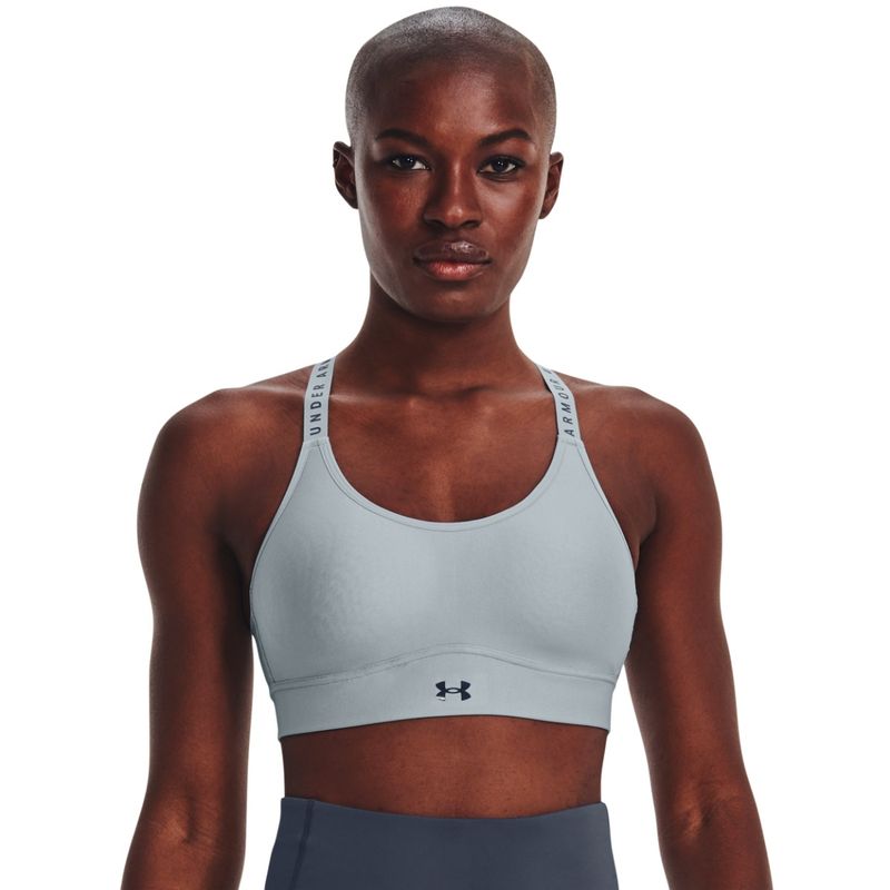 Buy Under Armour Grey UA Infinity Mid Covered Sports Bra Online