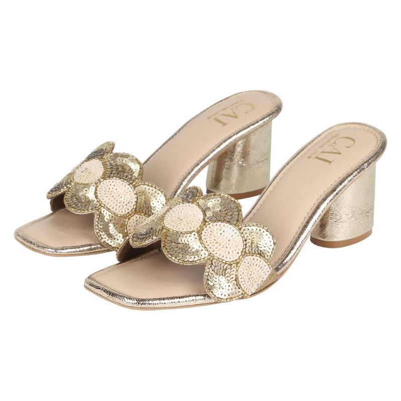 Buy THE CAI STORE Bling Rings Heels Gold Heels Online