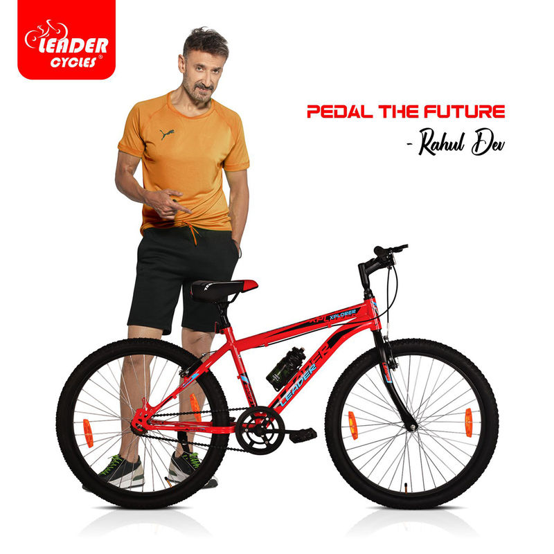 Buy Leader Xplorer MTB 24T Mountain Bicycle/Bike Without Gear Single ...