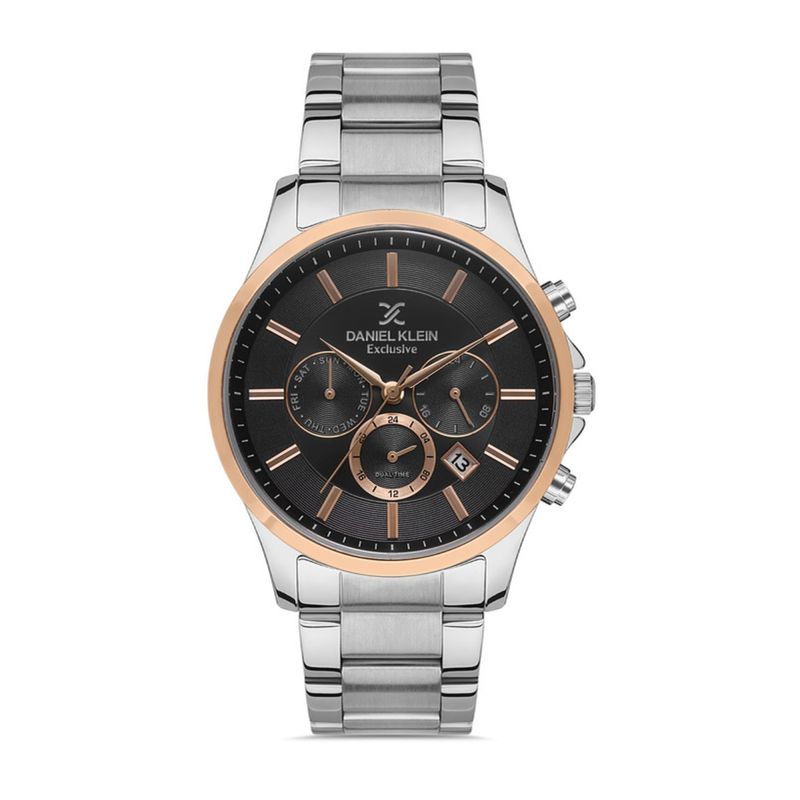 Buy Daniel Klein Exclusive Gents Gun Black Watch DK.1.13291-4 Online