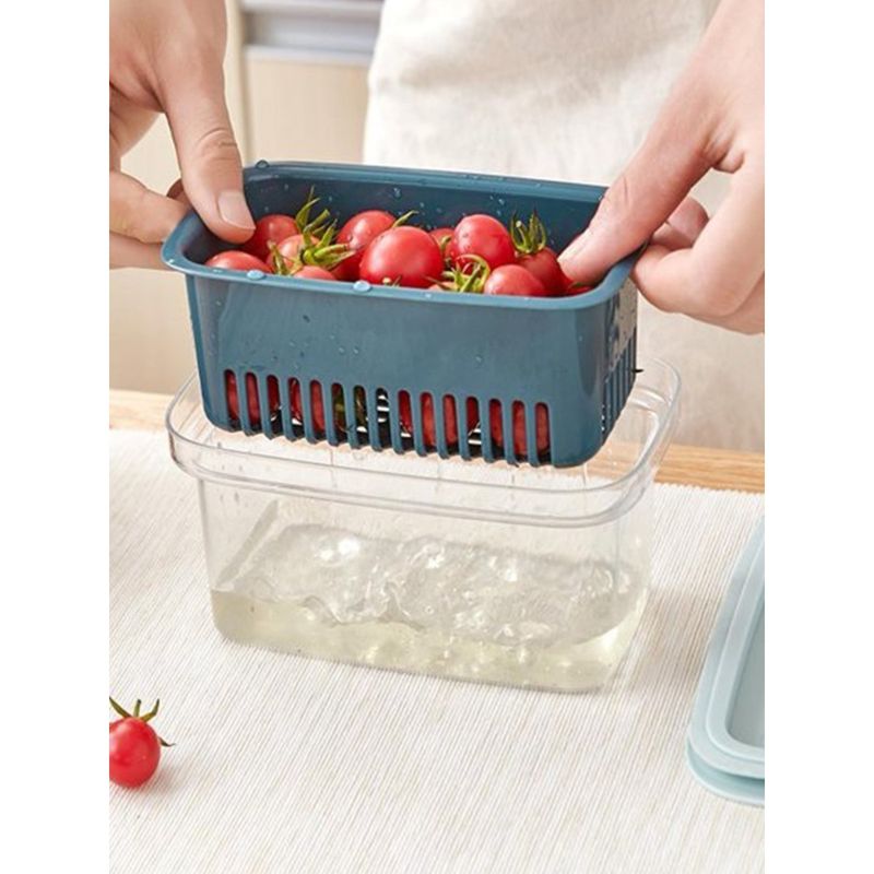 Voncasa Fridge Pull Out Fruit & Vegetables Space Saver Shelf Holder ...