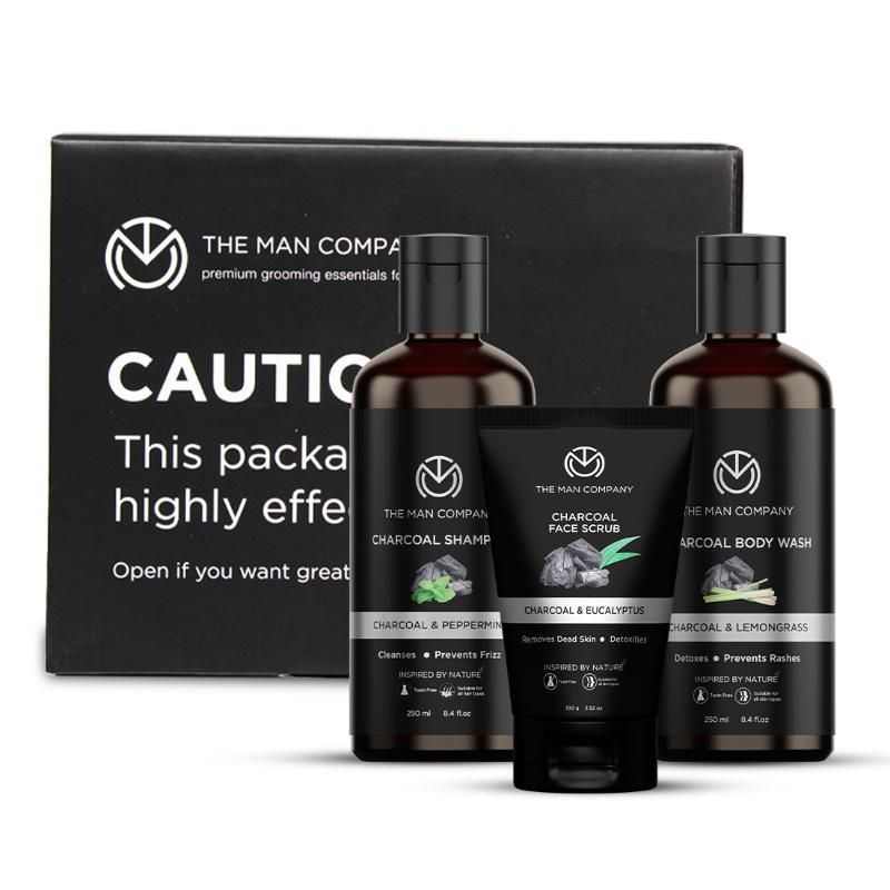 Buy The Man Company Gift Set Anti-Pollution Head To Toe (Charcoal Body ...