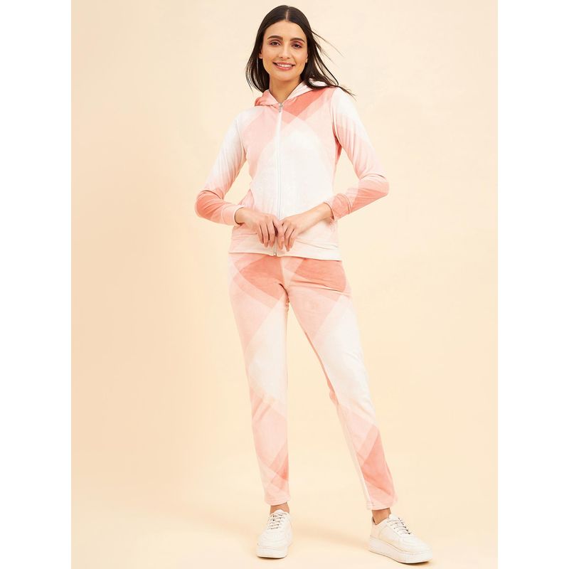 Buy Sweet Dreams Women Printed Tracksuit - Peach Online