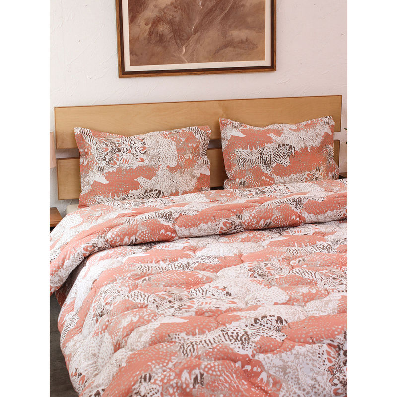 Buy House This Mashak 100% Cotton Outer-Inner Polyfill Double Comforter-350 Gsm-Pink Online