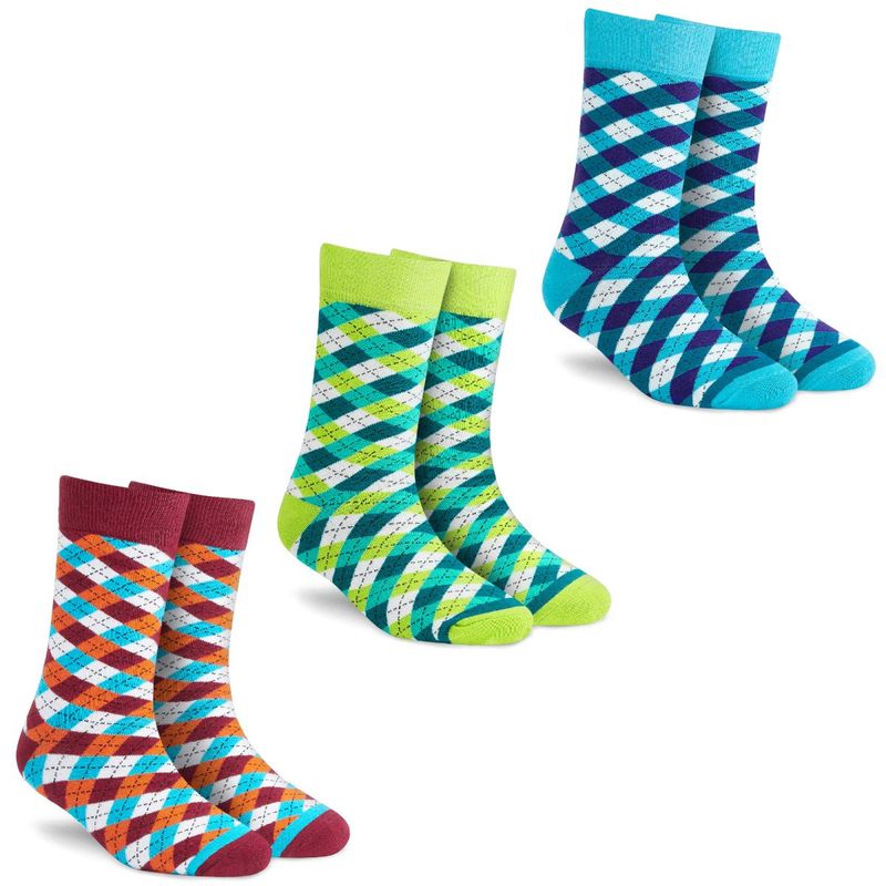 Buy Dynamocks Men & Women Crew Length Socks, Pack Of 3 Pairs - Multi ...