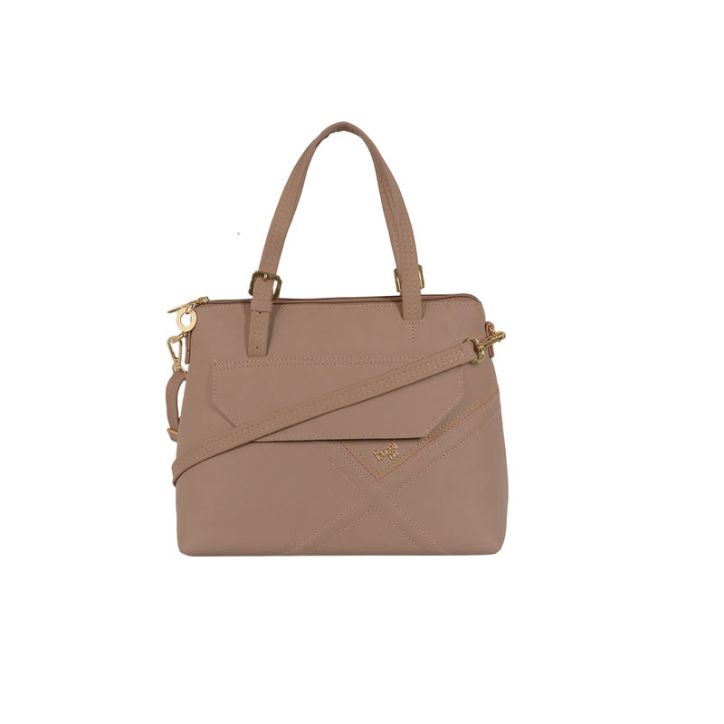 Buy Baggit Annex Pink Medium Satchel Handbag Online