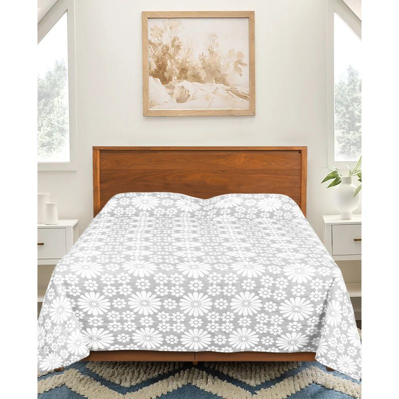 Buy Saral Home Chitki 2 Layer Fabric King Cotton Bedsheet For All ...