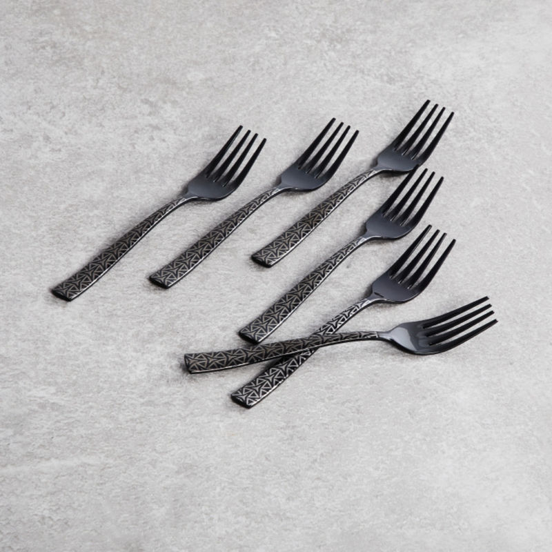 Buy FNS Phoenix 6 Pcs Dessert Fork Set With Box Packing Online