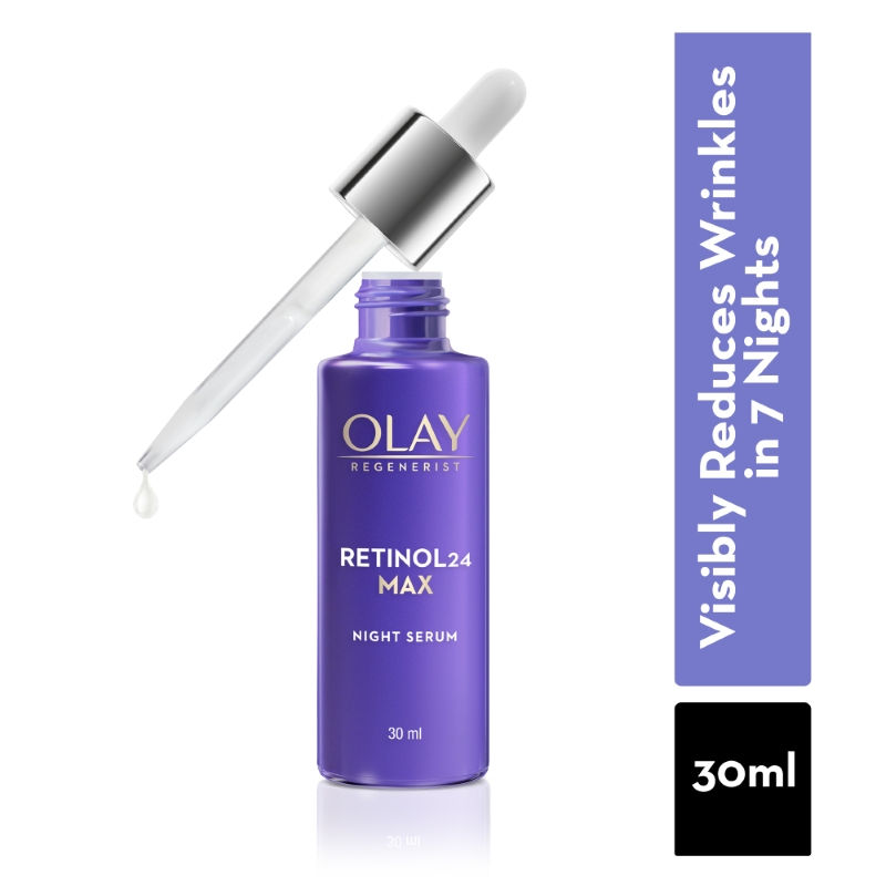 Buy Olay Retinol Max Anti Ageing Night Serum, Visibly Reduces Wrinkles ...