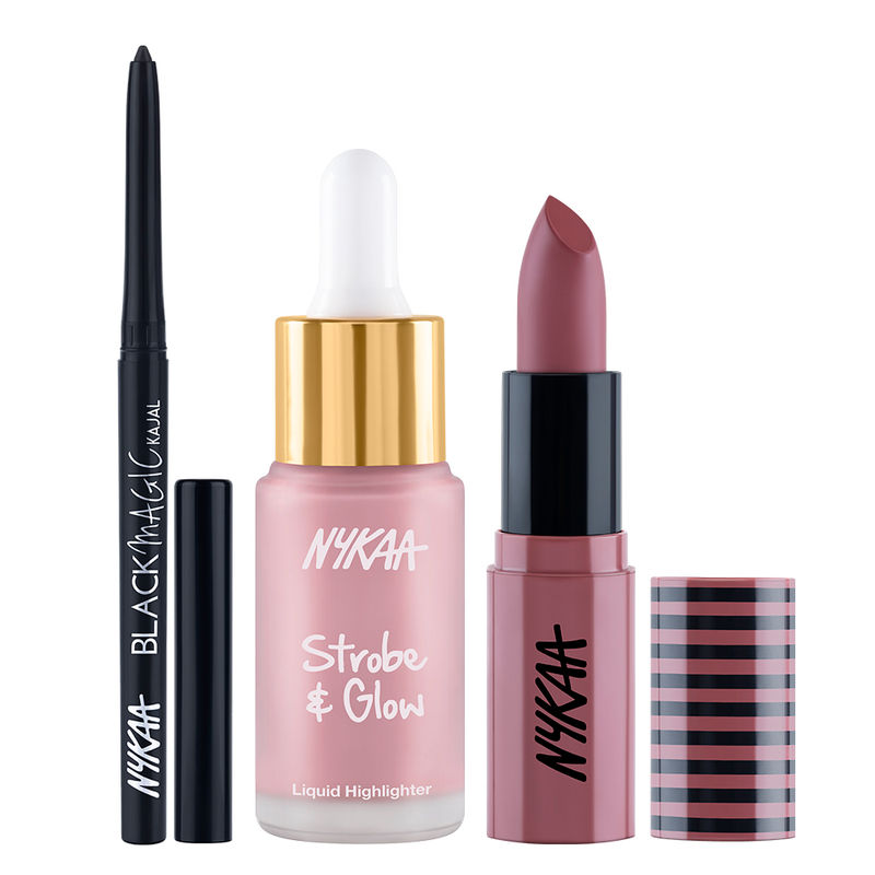 Buy Nykaa Cosmetics Complete Summer Glam Combo - Smudgeproof Kajal ...