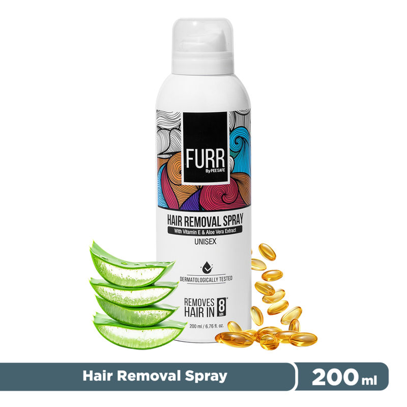 Buy FURR Hair Removal Spray with Vitamin E & Aloe Vera Extract Online
