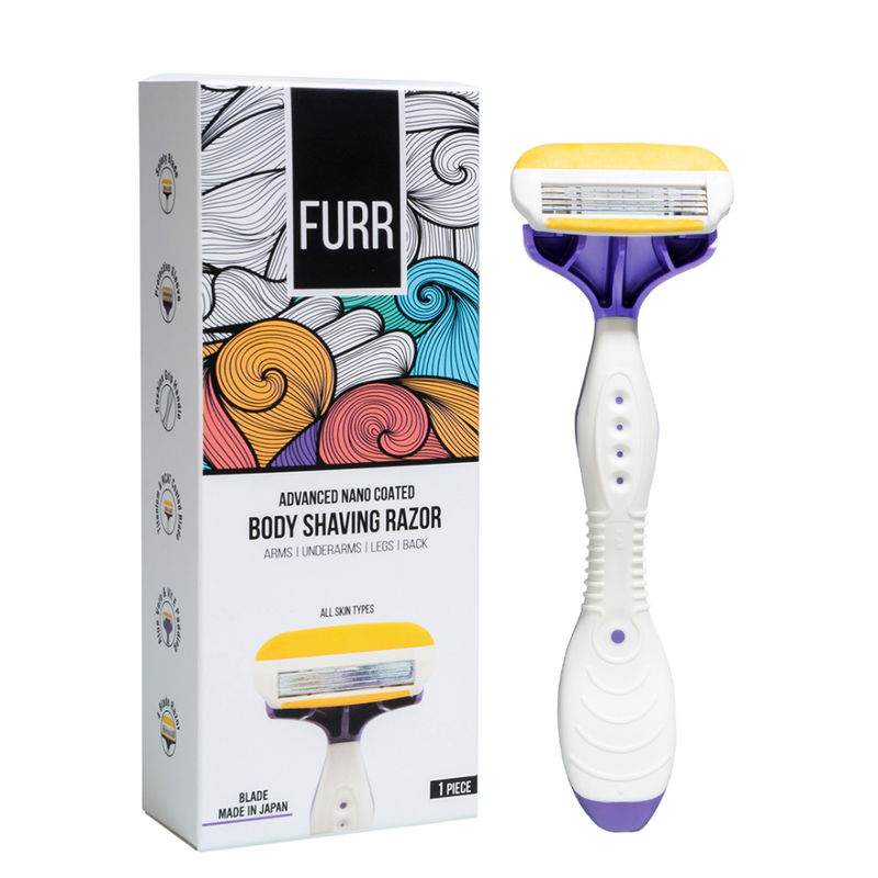 Buy FURR Body Shaving Razor with Aloe Vera & Vitamin E Padding Count 1 ...