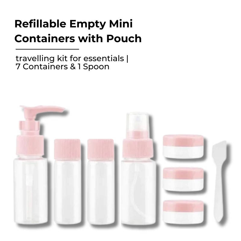 Buy baes CLUB Refillable Empty Mini Containers With Pouch Online