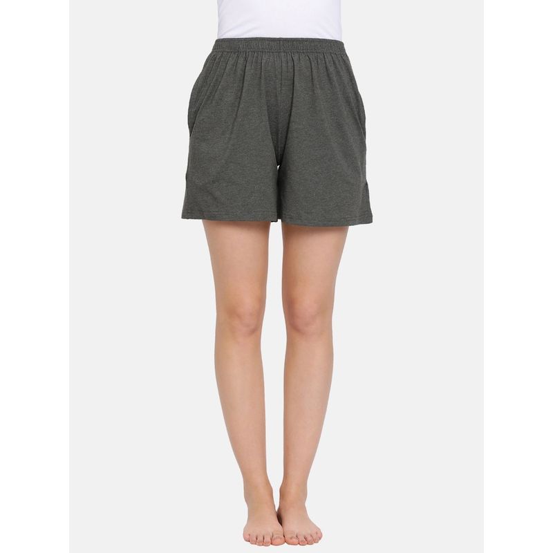 Buy Clovia Cotton Rich Boxer Shorts In Grey Online