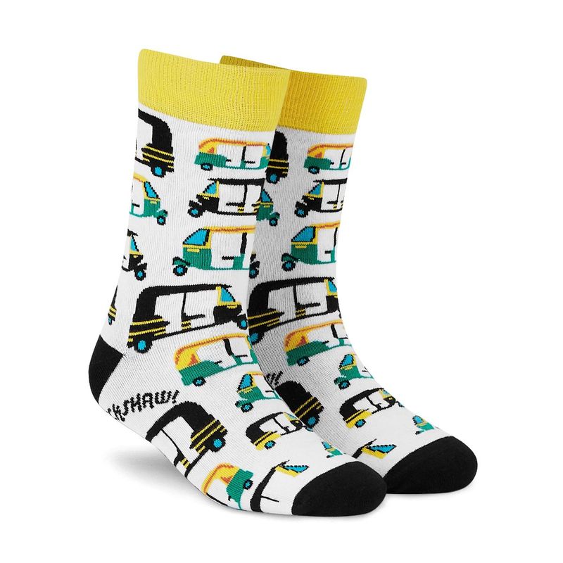 Buy Dynamocks Rickshaw Men & Women Crew Length Socks - Multi-Color ...