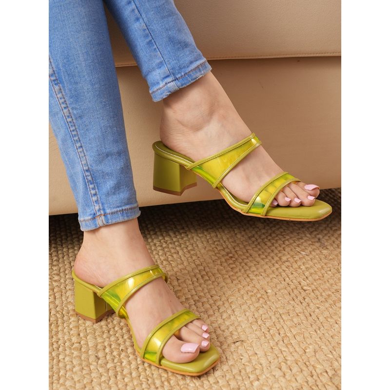 Buy SCENTRA Dania Neon Block Heels Online