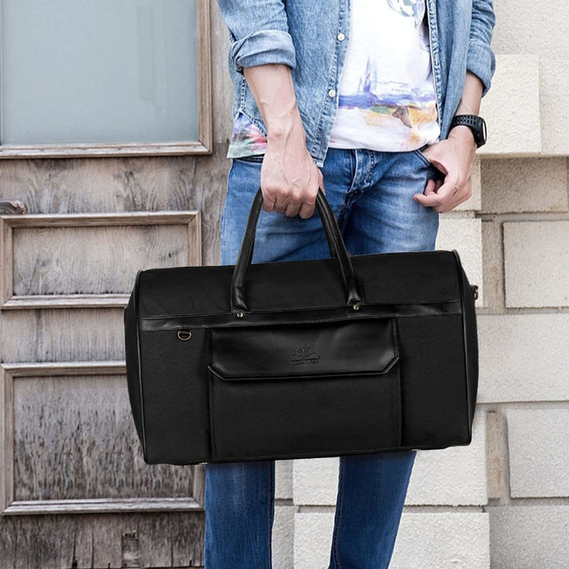 Buy The Clownfish 35L Faux Leather Unisex Travel Duffle Bag with ...