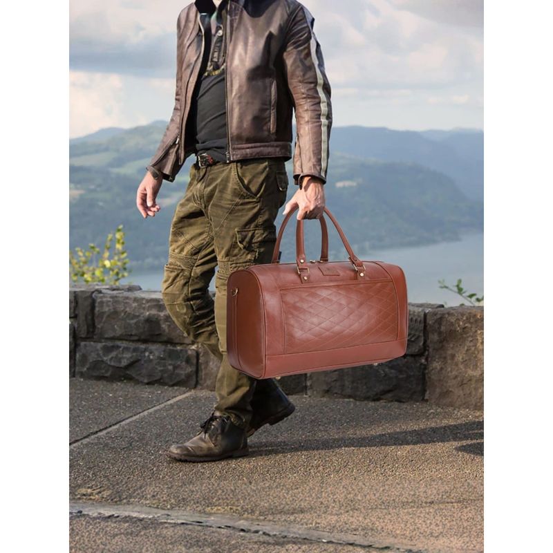 Buy The Clownfish Vegan Leather 32 Litre Unisex Travel Duffle Bag with ...
